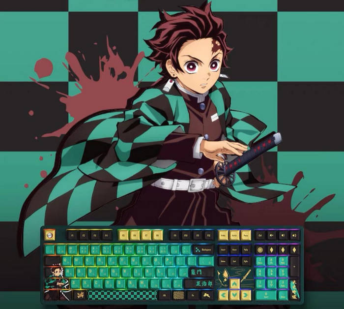 Bàn phím AKKO 5108B Plus Demon Slayer - Kamado Tanjirou (Akko cs switch ...
