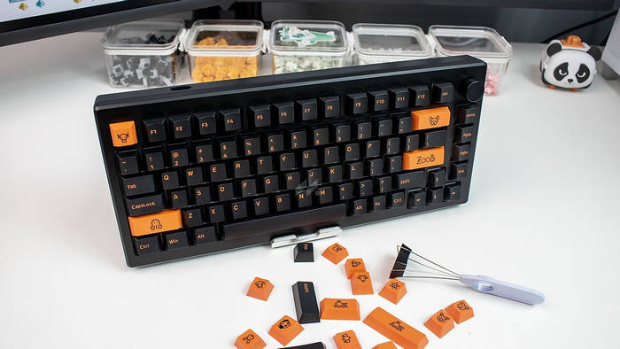 Bàn phím cơ AKKO MOD007 PC Orange on Black (AKKO cs switch - Piano)