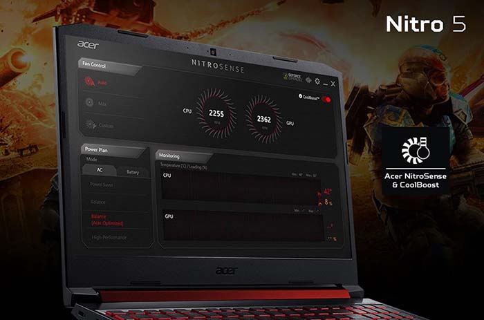 Laptop Acer Nitro 5: Tản nhiệt xuất sắc với công nghệ Acer CoolBoost