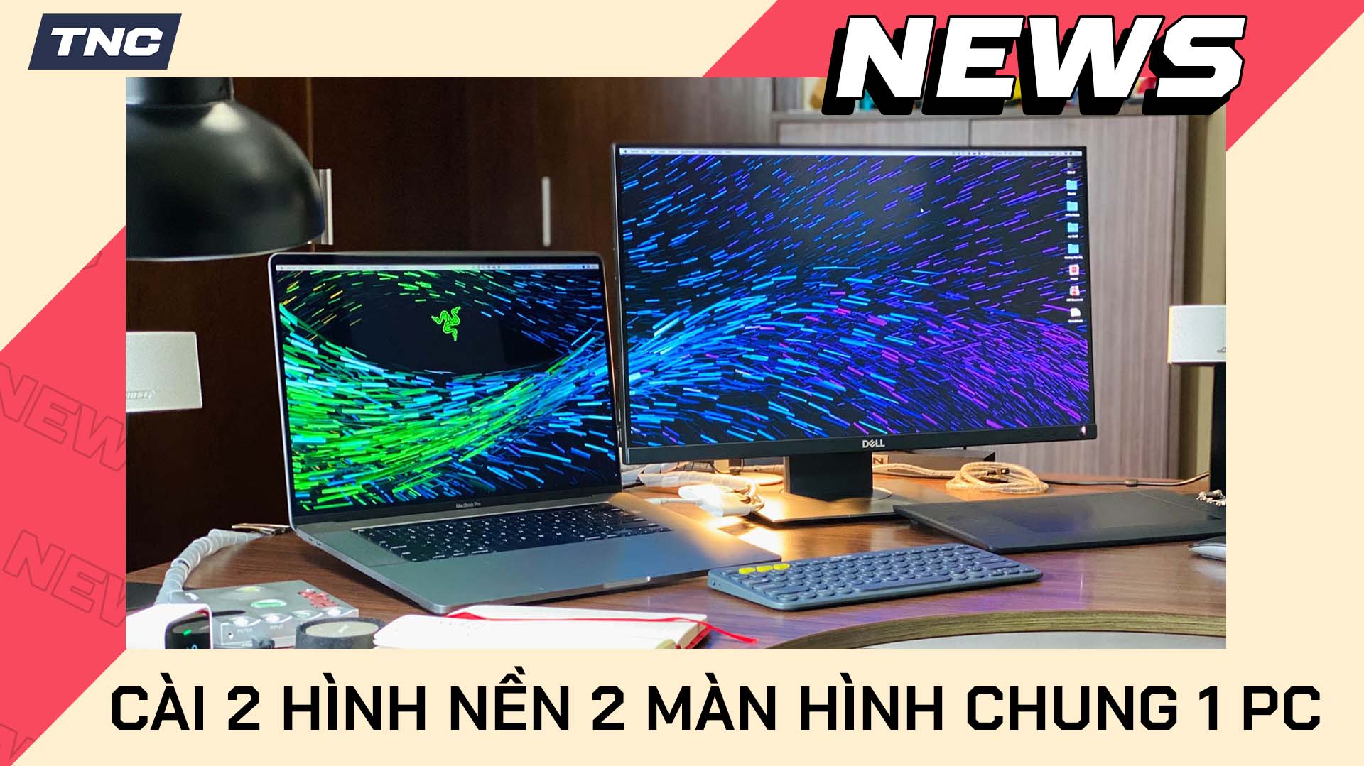 Làm sao để cài 2 hình nền cho 2 màn hình trong cùng 1 PC