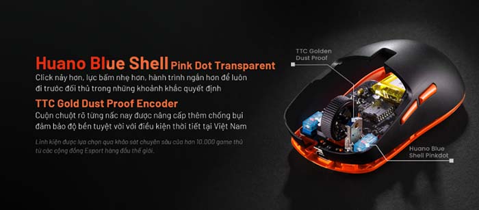 Chuột Gaming HyperWork Helios - Black