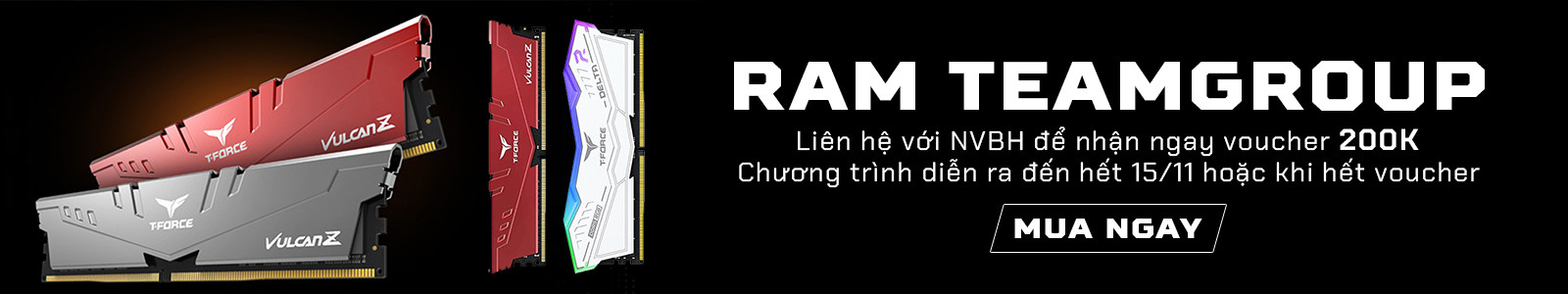 RAM TeamGroup Rẻ nhất Hà Nội Model mới Giảm sốc